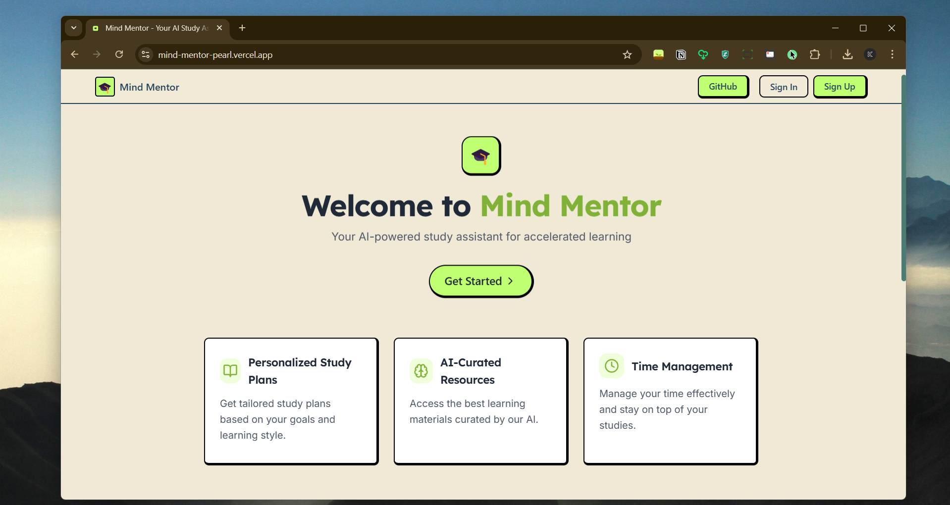 Mind Mentor - Your AI Study Assistant